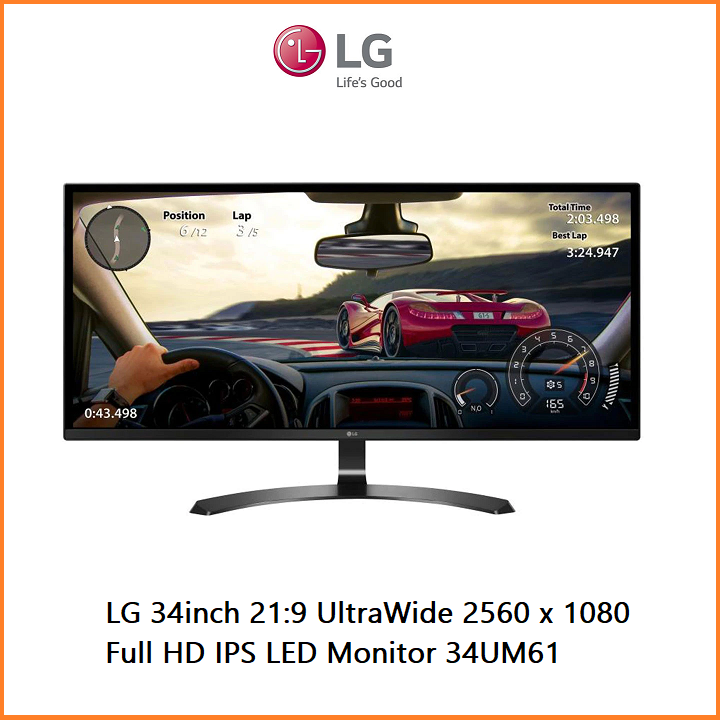 LG 34 inch UltraWide® Full HD IPS LED Monitor [34UM61] | Lazada PH