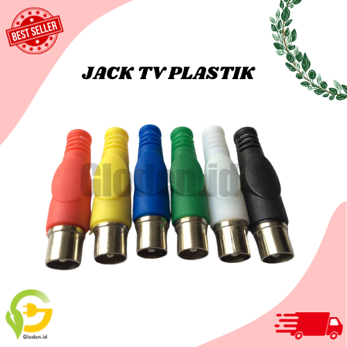 Jack anten tv /jack tv plastik pvc/ jack buntut plastik.jc tv plastik | Lazada Indonesia