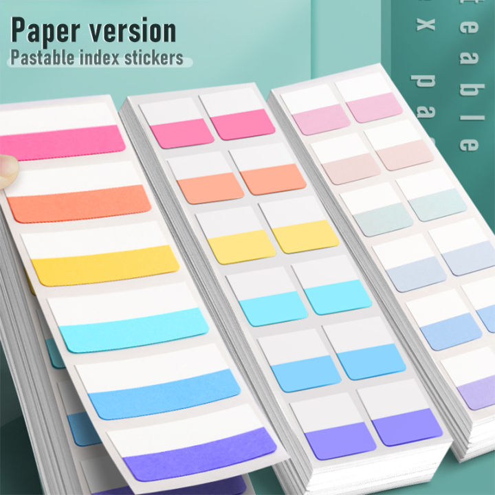 120Pcs Small Index Label Sticker Office Sticky Notes Trasparent ...