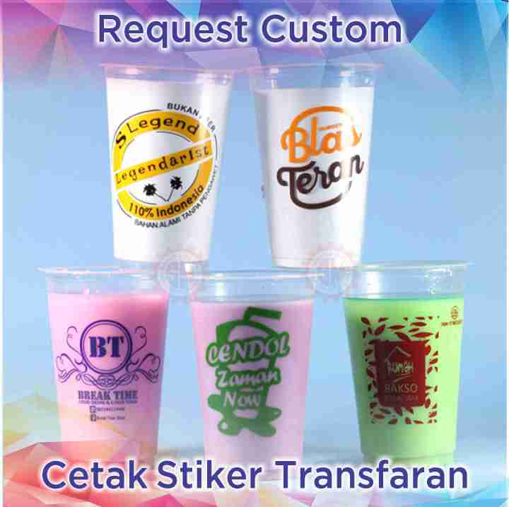 Cetak Stiker Minuman Custom Logo Sendiri | Lazada Indonesia