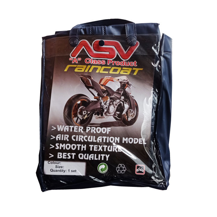 Jas Hujan ASV Versi 1 Original Kualitas No.1 Karet PVC Full Rubber ...