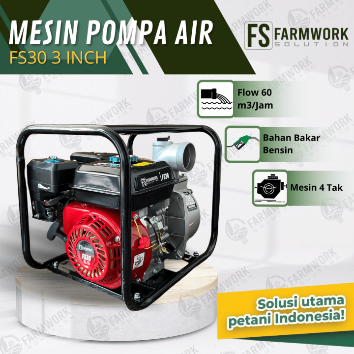 Mesin Pompa Air Sawah Irigasi Alkon 3 INCH FS30 Farmwork Solution / Water Pump 3 INCH FS30 ...