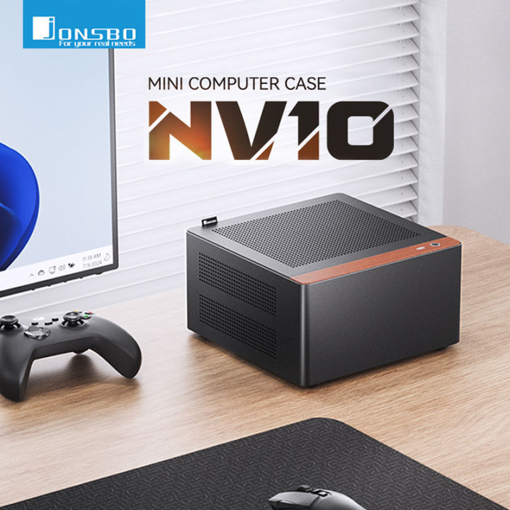 Jonsbo NV10 N10 ITX Mini Vỏ máy tính để bàn 3.3mm khung hợp kim nhôm vỏ hỗ trợ 1U Flex điện ...