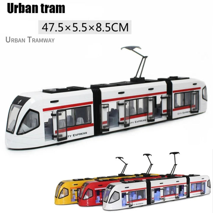 Tram Train Set for Children, Sliding Bus Toy, Urban Car Model, Gift ...