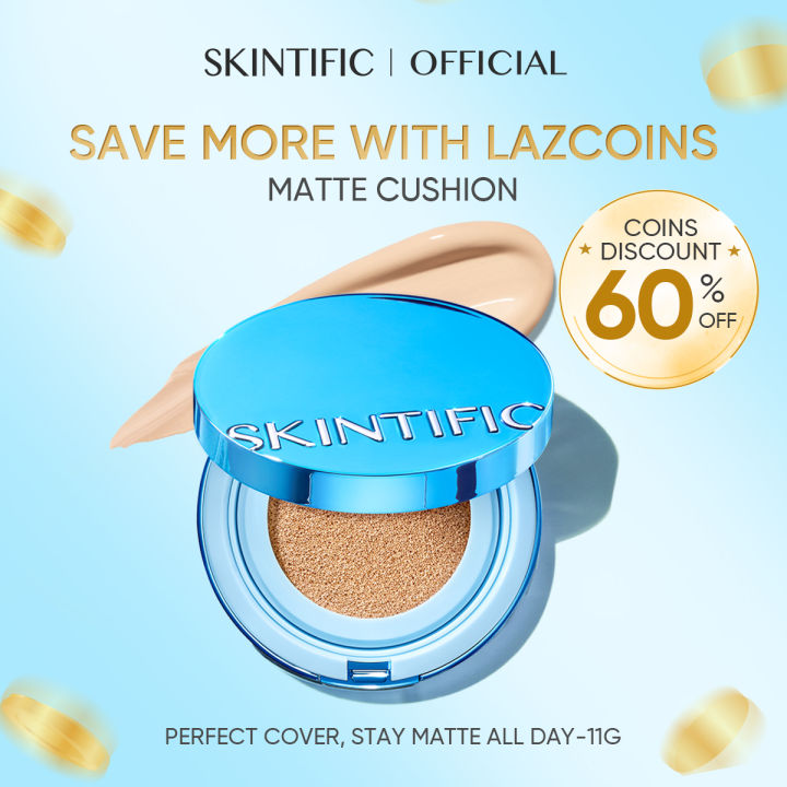 [lazcoins-Matte Cushion]SKINTIFIC Cover All Perfect Matte Cushion High ...