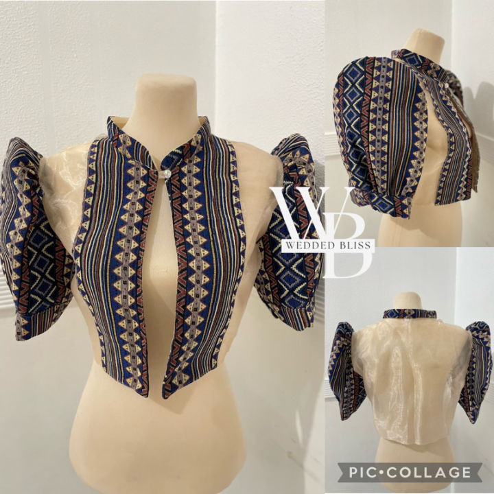 New!! Modern Bolero Filipiniana Ethnic Design — Puff sleeves | Lazada PH