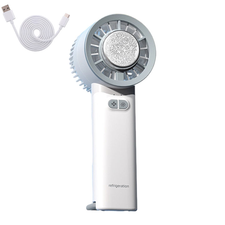 Refrigeration Ice Pack 】 Handheld small fan, three speed rechargeable ...
