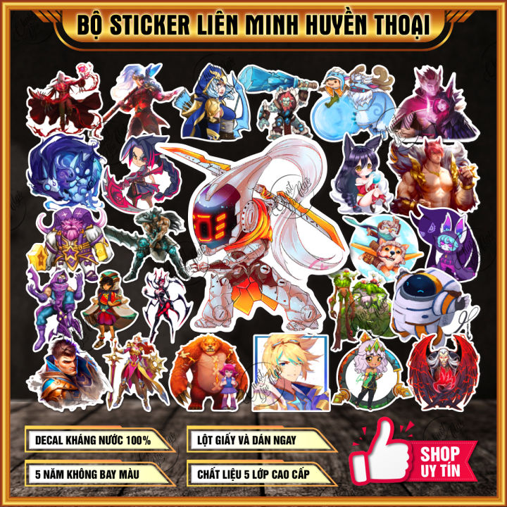 150 mẫu sticker Liên Minh Huyền Thoại League Of Legends không trùng ...