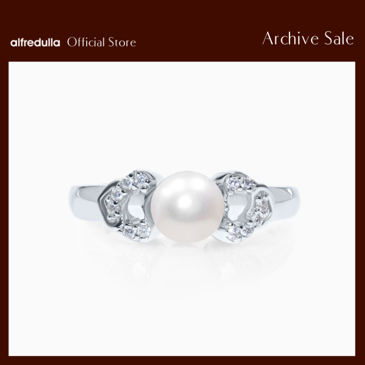 Alfredulla Bafta Silver 925 Pearl Ring | Lazada PH
