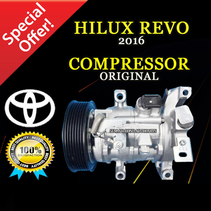 TOYOTA HILUX REVO 2016 YEAR ORIGINAL DENSO COMPRESSOR/ KOMPRESOR (CAR AIRCOND SYSTEM) | Lazada