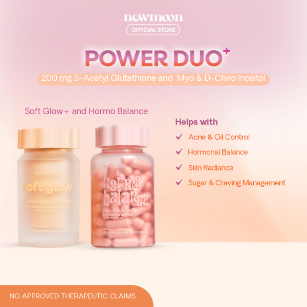 NEW MOON Power Duo+ | Hormo Balance + Soft Glow+ 200mg S-Acetyl ...
