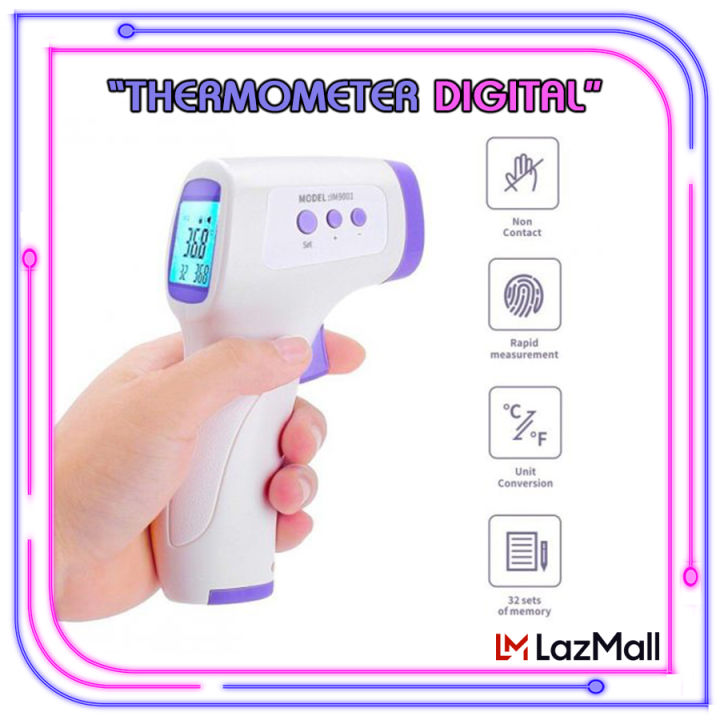 LCD DIGITAL INFRARED THERMOMETER / Non-kontak IR Termometer / Alat Ukur ...