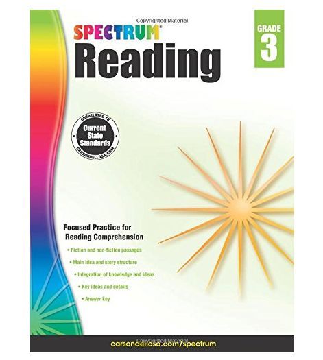 Spectrum Reading Workbook, Grade 3 English original Spectrum Reading ...