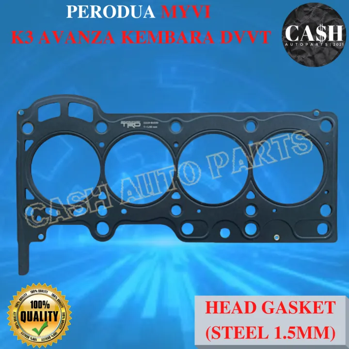 PERODUA MYVI K3 AVANZA KEMBARA DVVT HEAD GASKET METAL 1.5MM TRD RACING ...