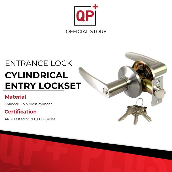 DORMA ENTRY LOCKSET CYLINDRICAL LEVER [LIFETIME WARRANTY] | SET KUNCI ...