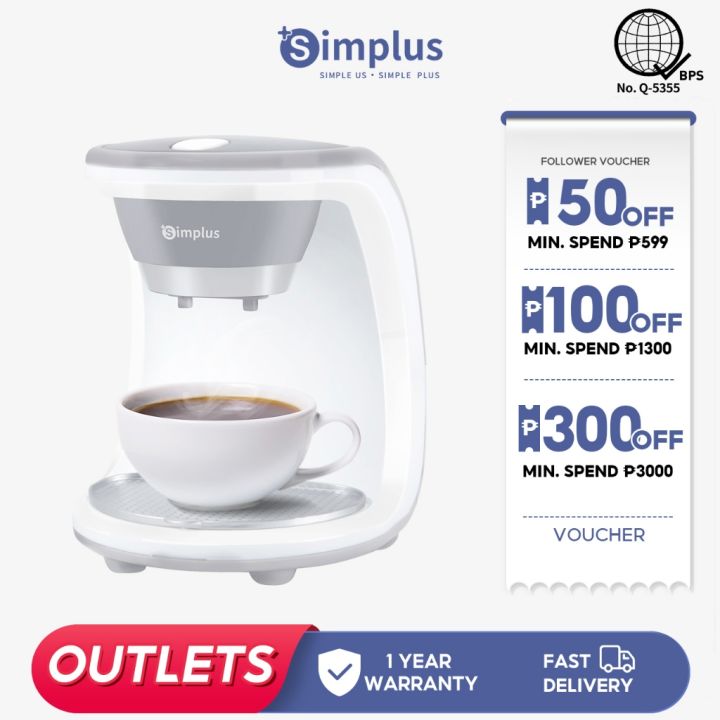 Simplus Drip Coffee Maker American Electric Coffee Machine 300ml ...