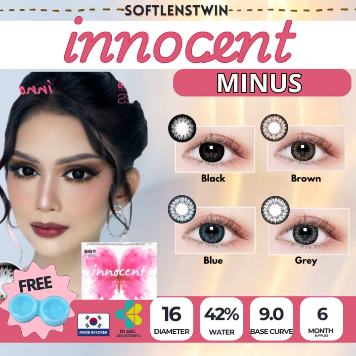 SOFTLENS MINUS INNOCENT by EXOTICON - Softlens Warna Big Eyes | Lazada Indonesia