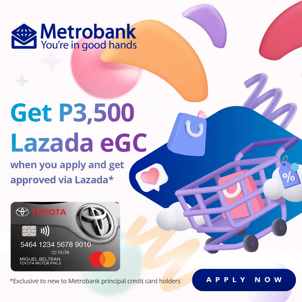 Metrobank Toyota Mastercard Credit Card Application | Lazada PH