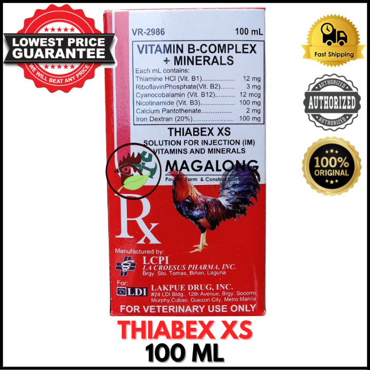 THIABEX XS - VITAMIN B-COMPLEX + MINERALS - 100 ML - LDI | Lazada PH