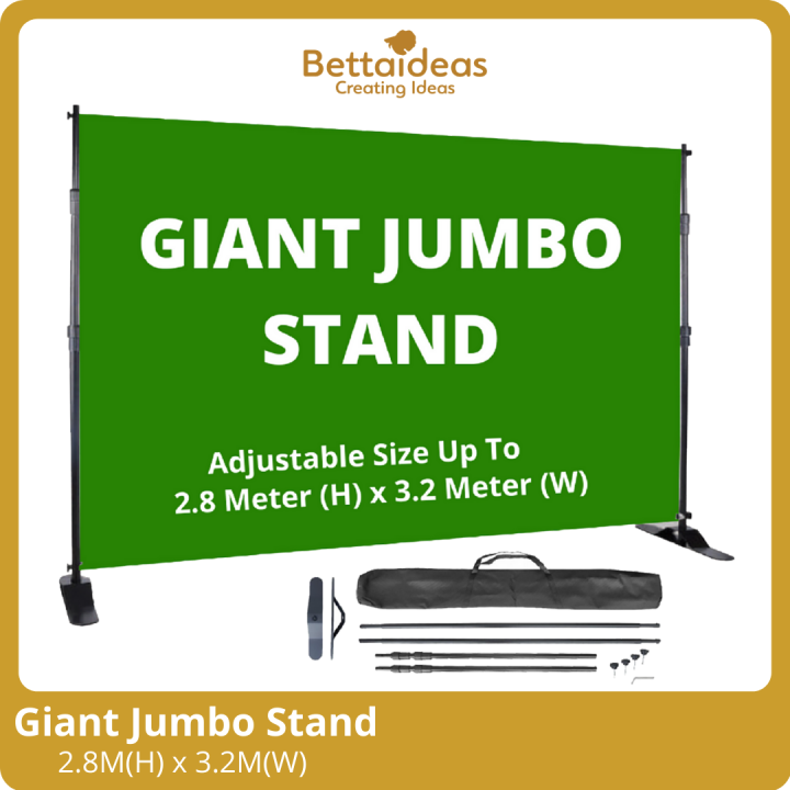 BETTAIDEAS Giant Jumbo Stand Adjustable Green Backdrop [PRE ORDER ...