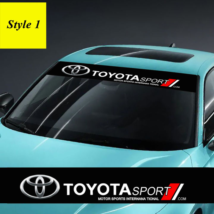 Car front windshield sticker suitable for Toyota Camry Corolla Tacoma ...
