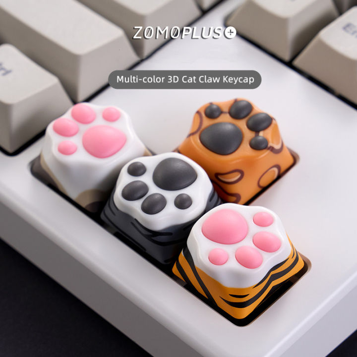 ZOMO Customized 3D Cat Claw Keycap Creative Multi-color Cute Mechanical ...