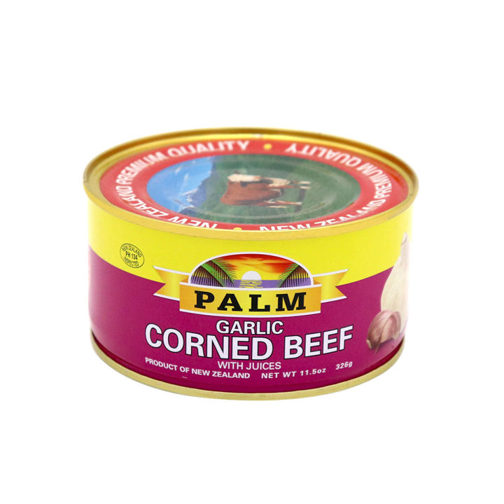 Palm Corned Beef with Natural Juice - Garlic 326g | Lazada PH