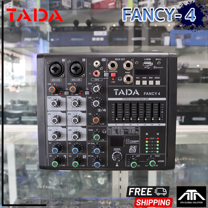 Mixer TADA Fancy4 FANCY 4 มิกเซอร์ 2 โมโน 1 สเตอริโอ แจ็ค combo มี ...