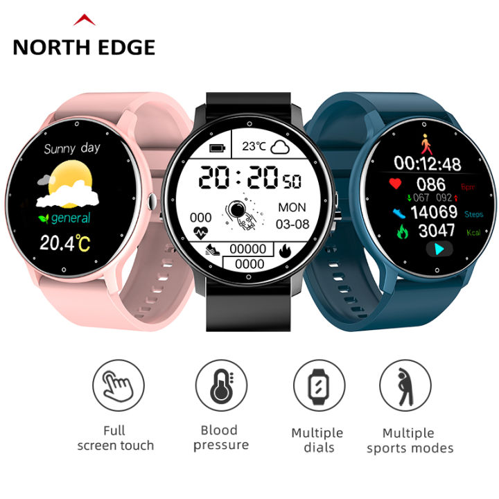 NORTH EDGE NL02 2023 Smartwatch full touch custom dials Running watch ...