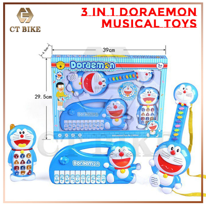 Doraemon Musical Toys Play Set 3 in 1 Keyboard Player, Mobile Phone and ...