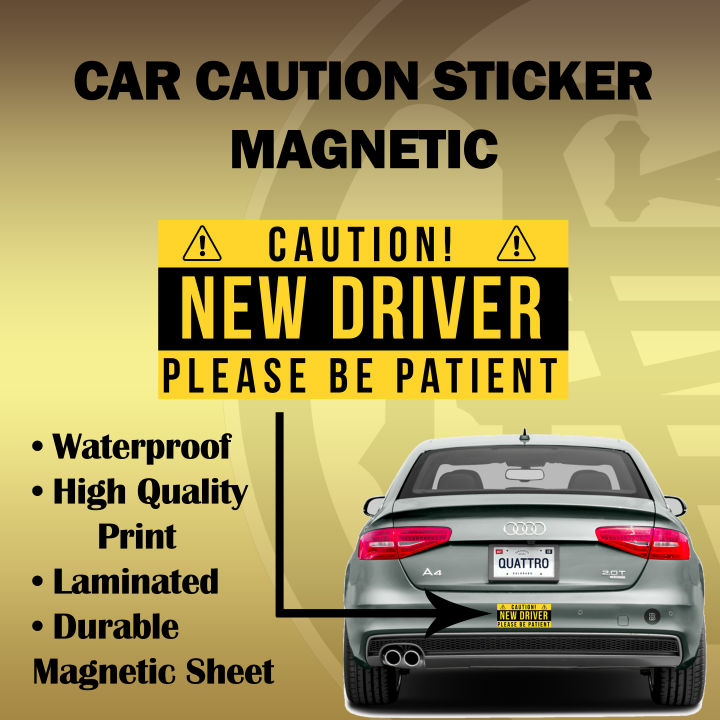 CAUTION MAGNETIC CAR STICKERS | Lazada PH