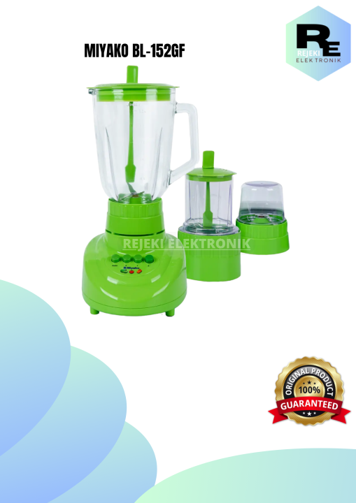 MIYAKO BL-152 GF Blender Kaca 3 IN 1 (1.5 Liter) / BL152GF / BL-152GF | Lazada Indonesia