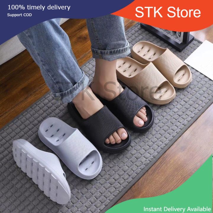 ST835 Hot Top Fashion Men's Comfortable Home Slippers Soft Bottom Flip Flop Couple Shoes Good ...