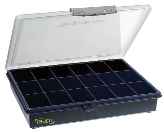 Raaco Assorter with 18 fixed compartments fitted with sliding lock ...