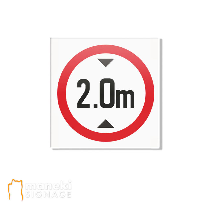 Aluminum Height Limit Sign - Various Heights | Lazada Singapore