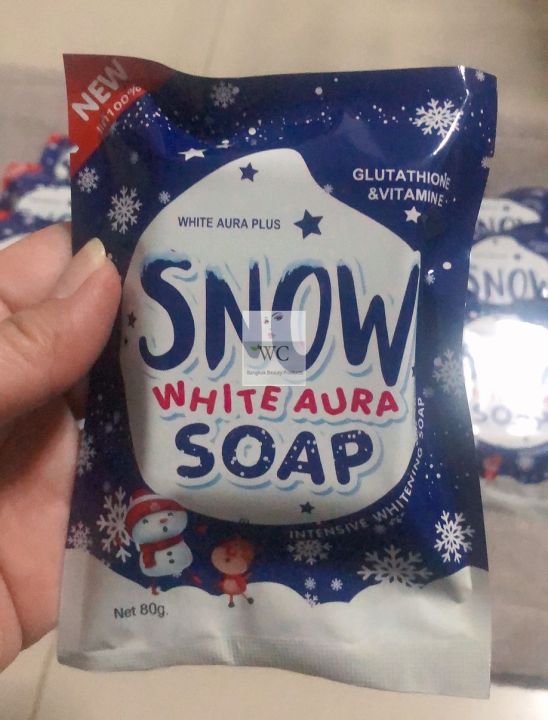 🇹🇭 SNOW WHITE AURA INTENSIVE WHITENING SOAP - PRODUCT OF THAILAND ...