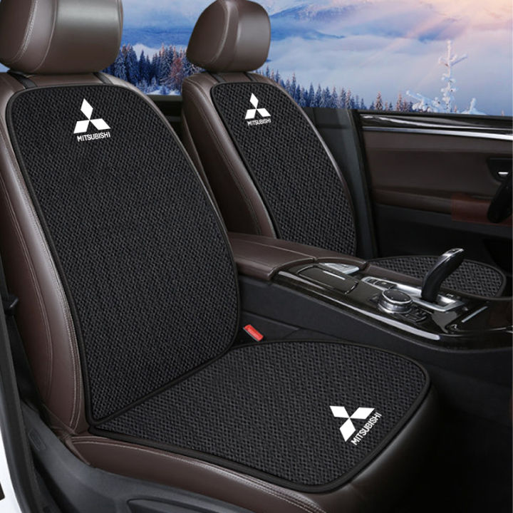 Car seat cover backrest cushion ice silk anti slip seat cushion suitable for Mitsubishi ASX Lancerex Eclipse Cross Outlander Pajero Montero Mirage Attrage car interior accessories Seat cushion protect...