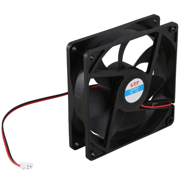 () 92mm x 25mm 24V 2Pin Sleeve Bearing Cooling Fan for PC Case CPU ...