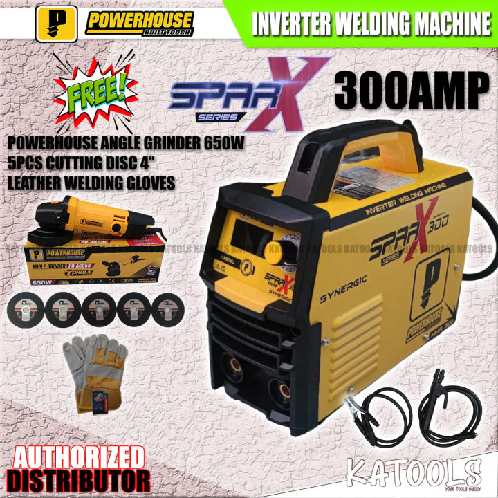 POWERHOUSE 200AMP/300AMP Portable Inverter Welding Machine: Digital ...