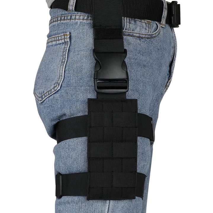 Universal Drop Leg Holster Thigh Platform Tactical Molle Holster For