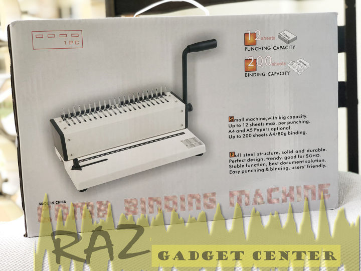 QUAFF Ring / Comb Binding Machine A4 Size Model SD-1201 | Lazada PH