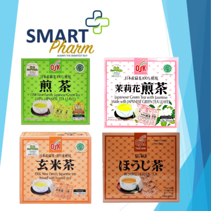 OSK ROASTED JAPANESE GREEN TEA / JAPANESE GREEN TEA WITH JASMINE / REGULAR / ROASTED RICE 1.5G ...