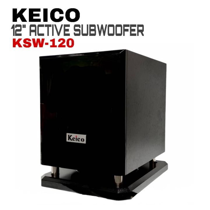KEICO KSW-120 12 inch Active Subwoofer ( Ready Stock ) | Lazada