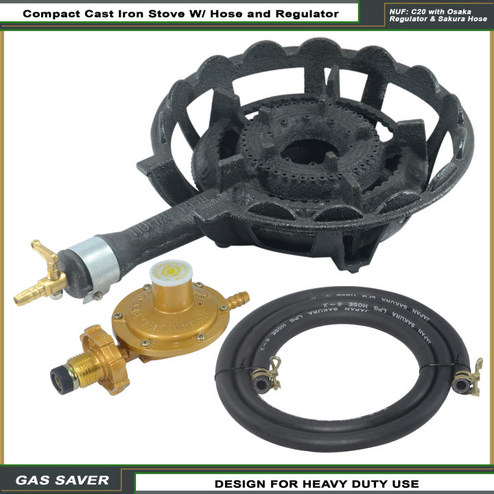 CAST IRON STOVE WITH REGULATOR & HOSE | Lazada PH