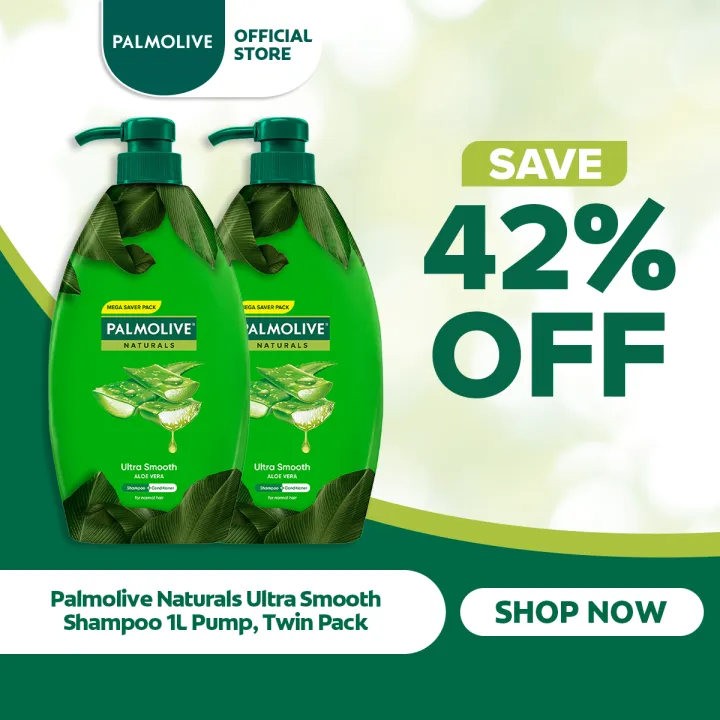 Palmolive Naturals Ultra Smooth Shampoo - with Aloe Vera, for Normal ...
