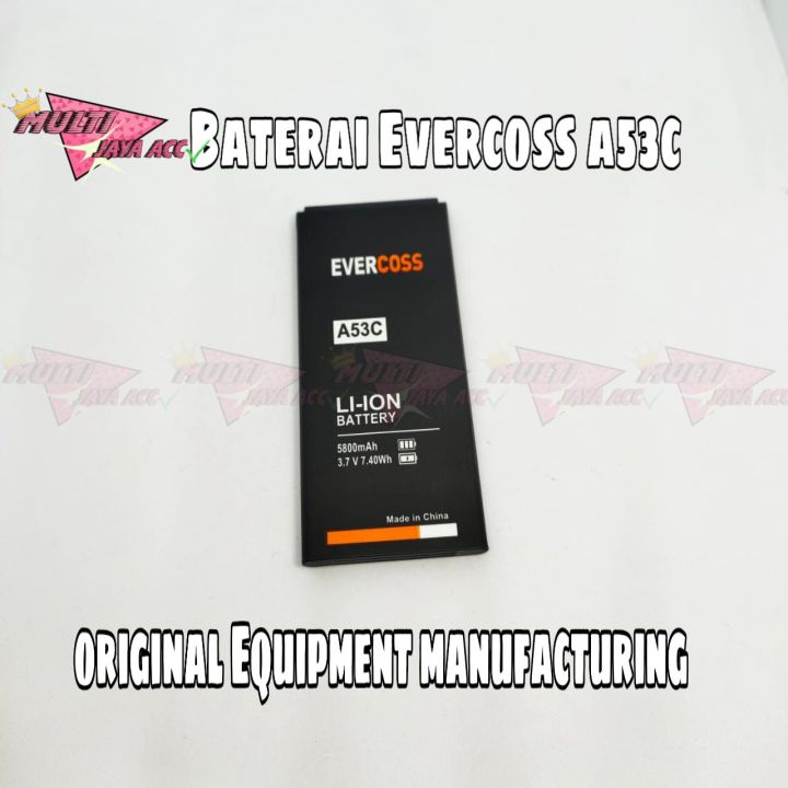 Baterai Evercoss A53C Battery Double Power 4800mAh baterai battrey ori ...