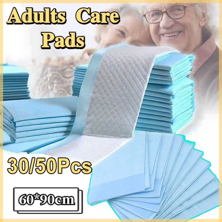 30/50PCS Adult Diaper Disposable Pads Waterproof Cushions Foldable ...