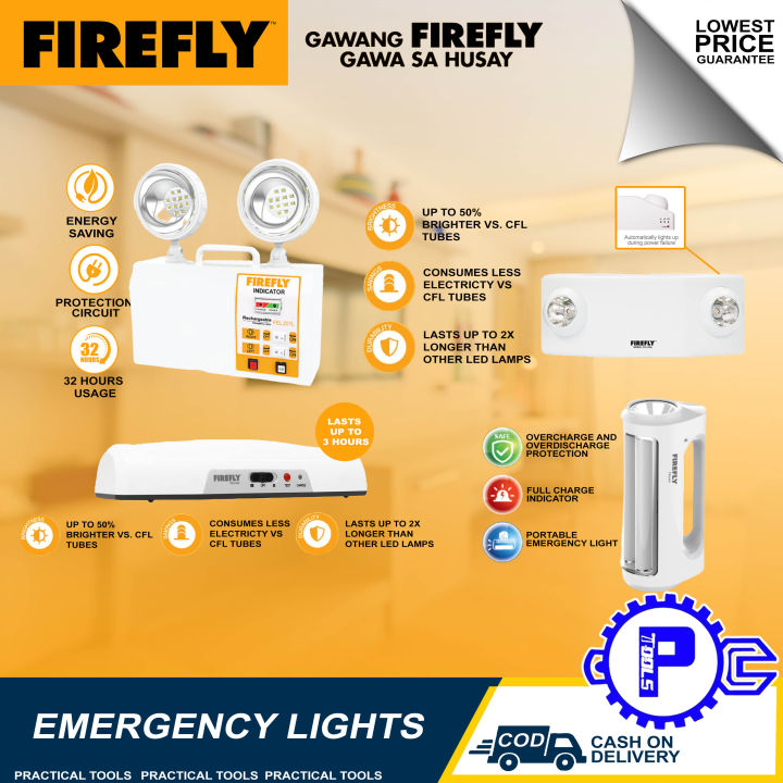 FIREFLY RECHARGEABLE EMERGENCY LIGHTS | Lazada PH