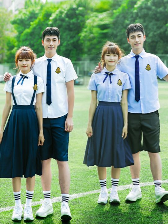 Summer school uniform short sleeve suit Primary school students sixth ...