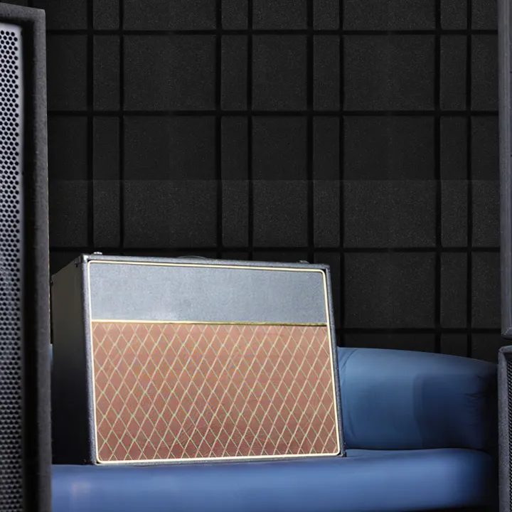 【support】 12pcs Black Double Striped Mushroom Soundproofing Panels ...